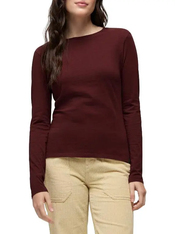 Prana Everyday Long Sleeve T-shirt - Cacao