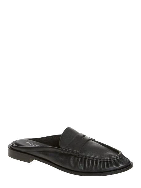 Rag & Bone Lexi Leather Flat Mule - Black