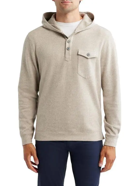 Johnnie-o Henley Hoodie - Cream