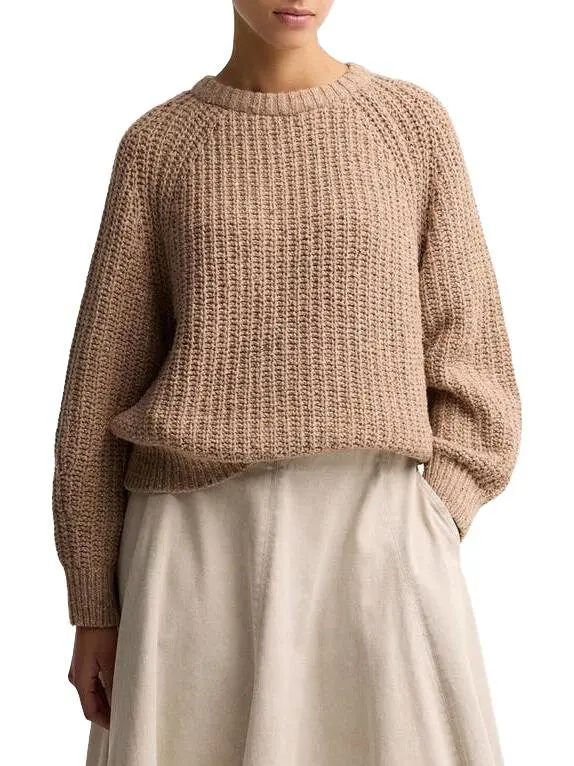 Barbour Alderney Fleck Sweater - Warm Trench