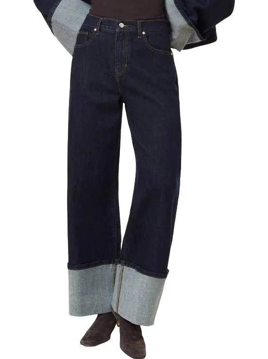 Habitual Camryn Cuffed Straight Leg Crop Jeans - Rinse