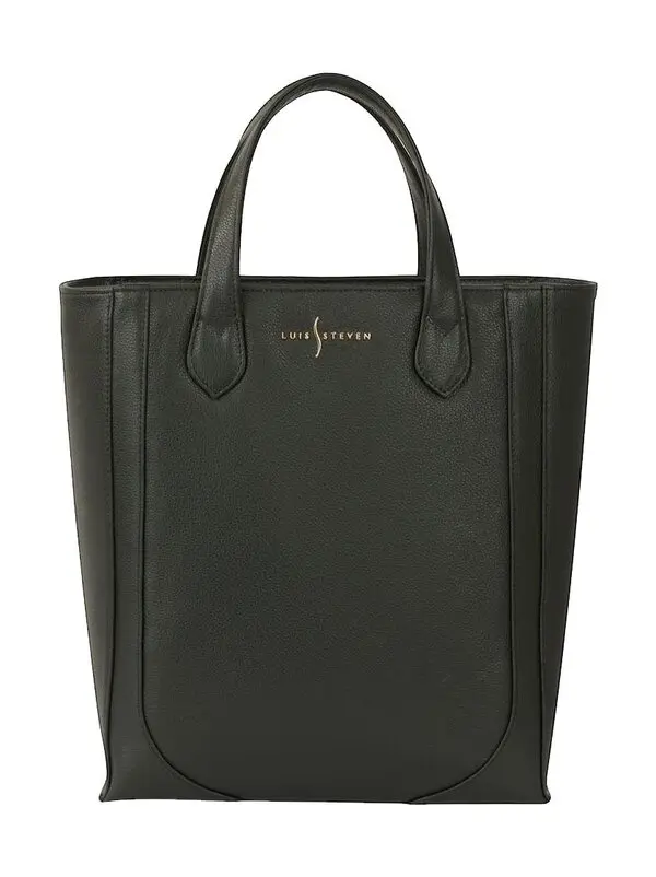 LUIS STEVEN Vertical Tote - Black