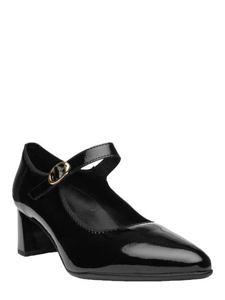 ARA Mary Jane Block Heel Pumps - Black