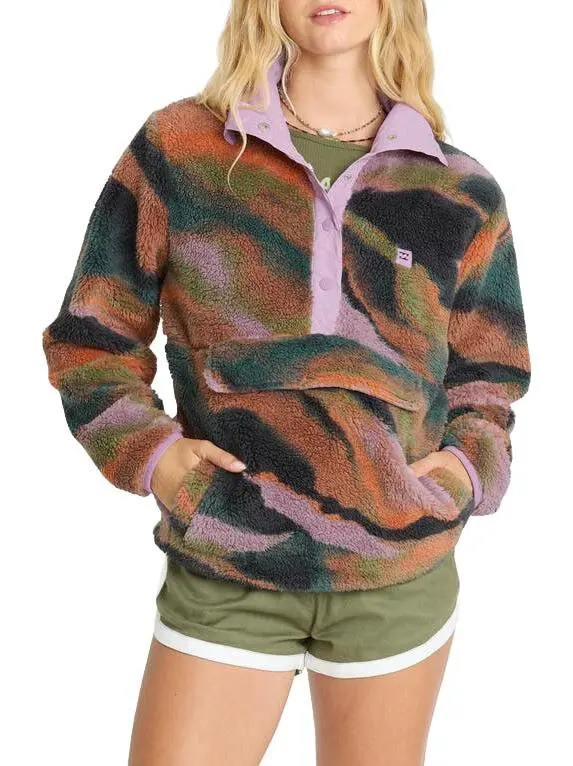 BILLABONG Switchback Sherpa Pullover - Black Multi