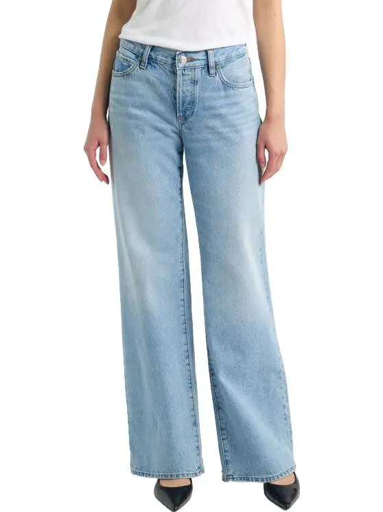 FRAME The Pixie Gray Straight Leg Jeans - Dodger Offset Hem