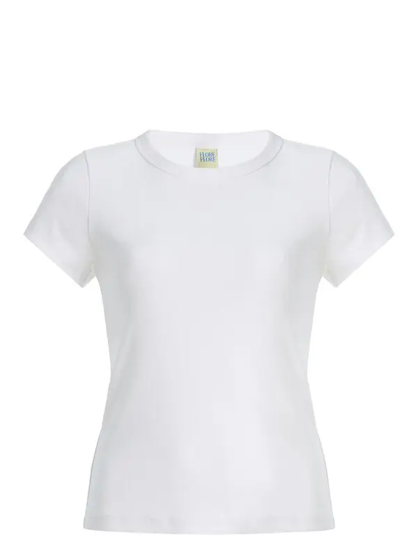 FLORE FLORE Cotton Baby Tee - White