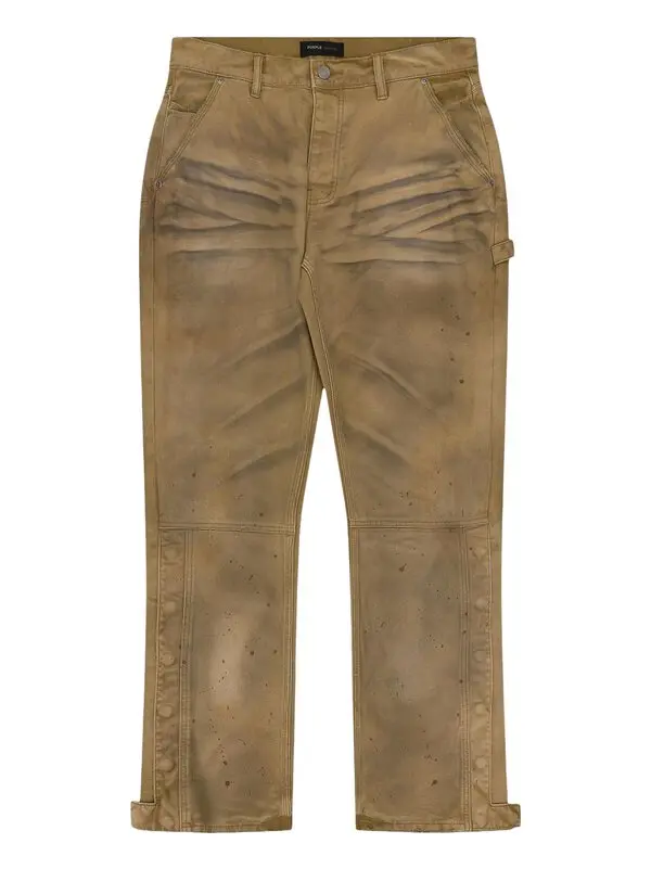 PURPLE BRAND Bentonite Snap Carpenter Pants 'beige - Cream