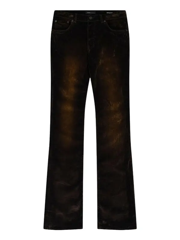 PURPLE BRAND Super Stack Flare Jeans - Brown