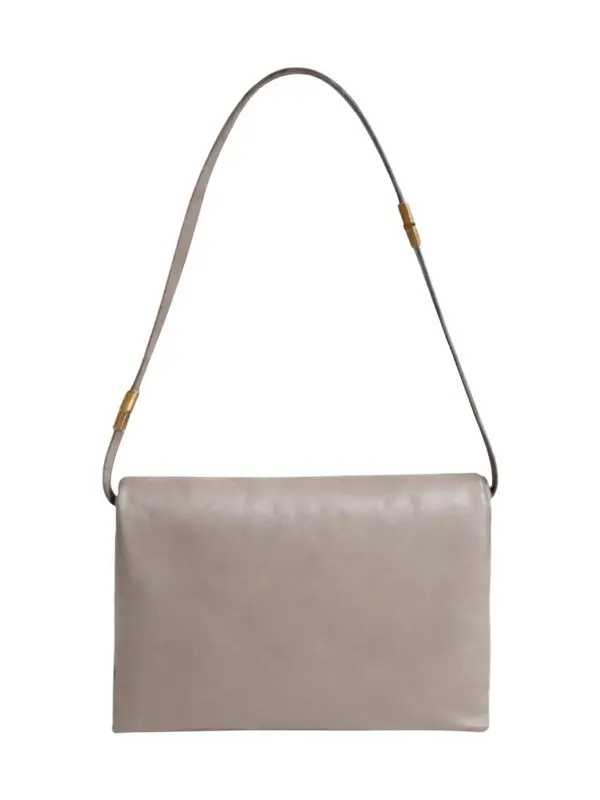 Marni Prisma Large Leather Shoulder Bag 'cork - Tan