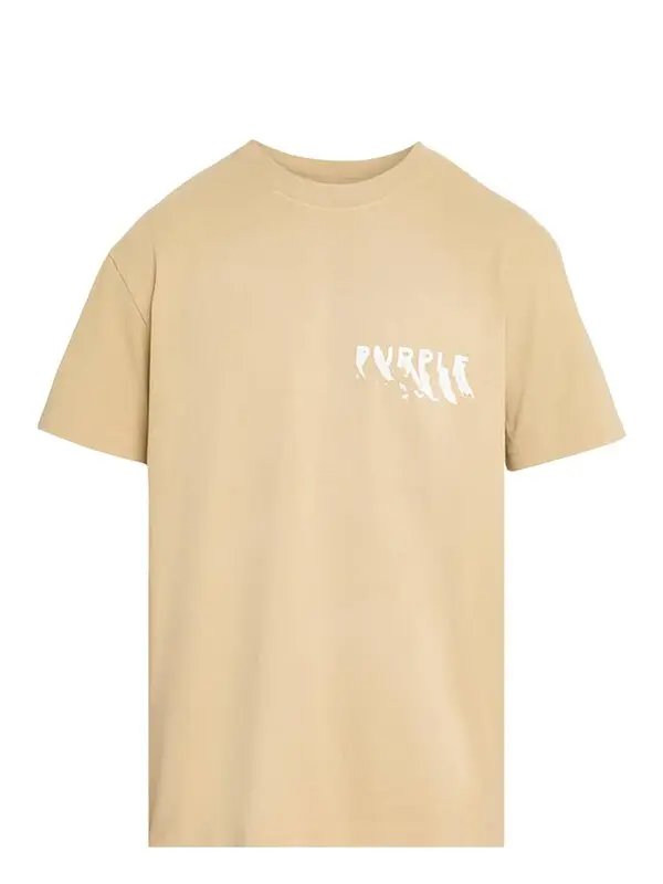 PURPLE BRAND Heavyweight Jersey Short-sleeve T-shirt - Tan