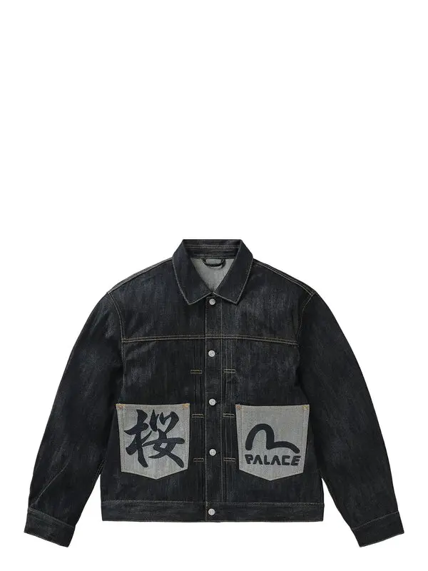PALACE X Evisu Type 2 Denim Jacket - Blue