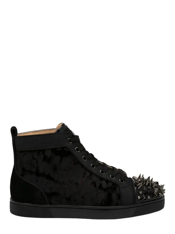 CHRISTIAN LOUBOUTIN Louis Orlato Flat Calf Spikes - Black
