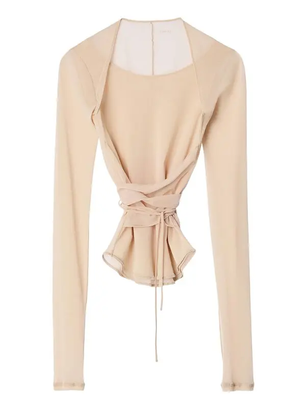 LEMAIRE Ballerina Knotted Top - Cream