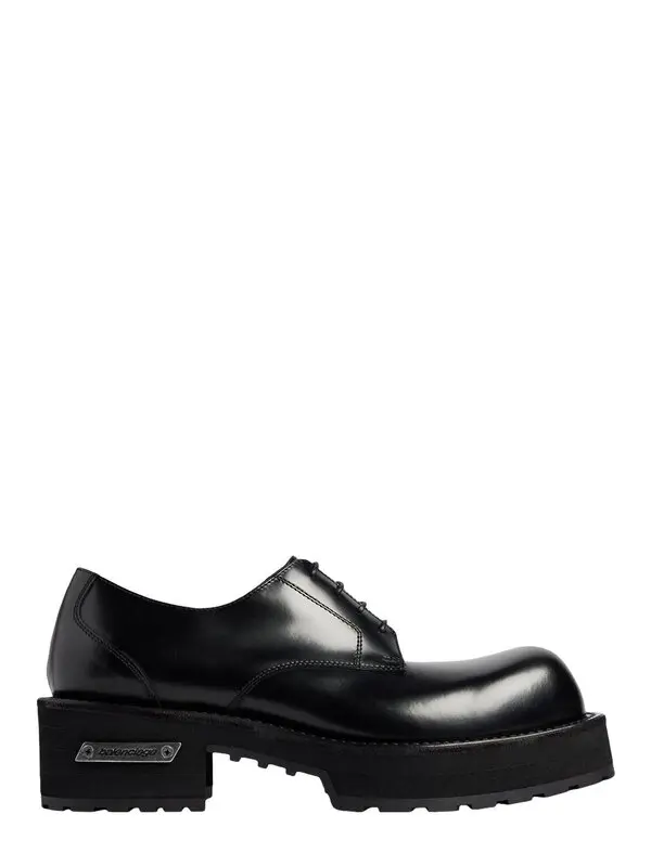 Balenciaga Venom Derby Shoe - Black
