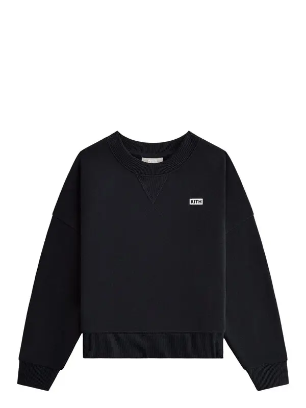 Kith Long Sleeve Nelson Crewneck - Black