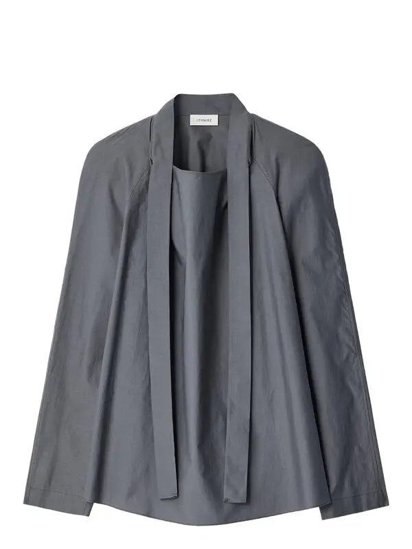 LEMAIRE Ascot Blouse - Grey