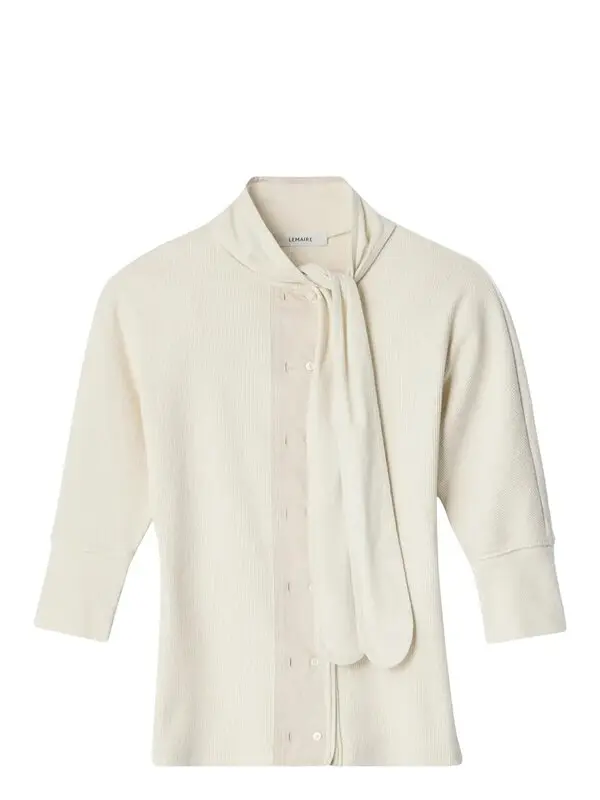 LEMAIRE Ascot T-shirt - Tan