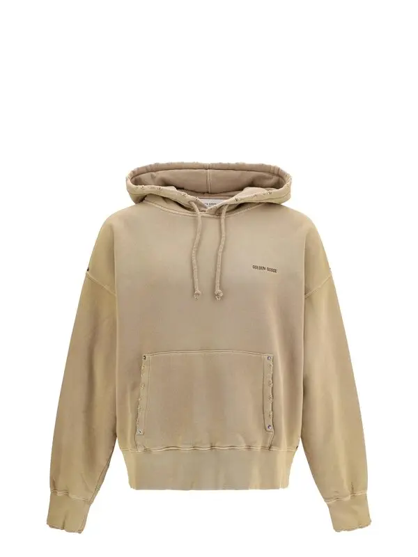 GOLDEN GOOSE Hooded Sweatshirt - Brown