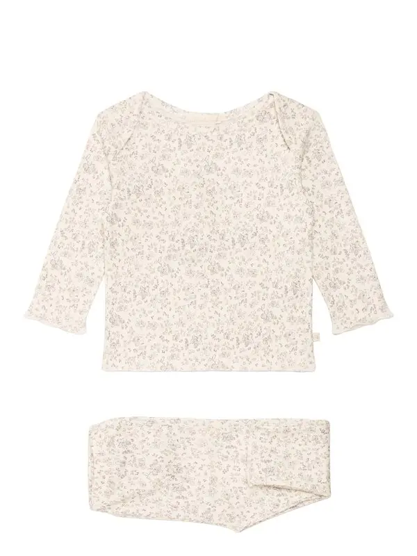 MARIE-CHANTAL Cotton Aluna Athena T-shirt And Leggings Set - Beige