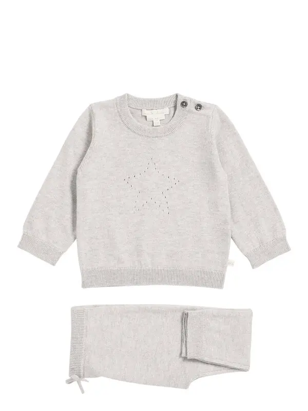 MARIE-CHANTAL Star Detail Sweater And Sweatpants Set - Grey