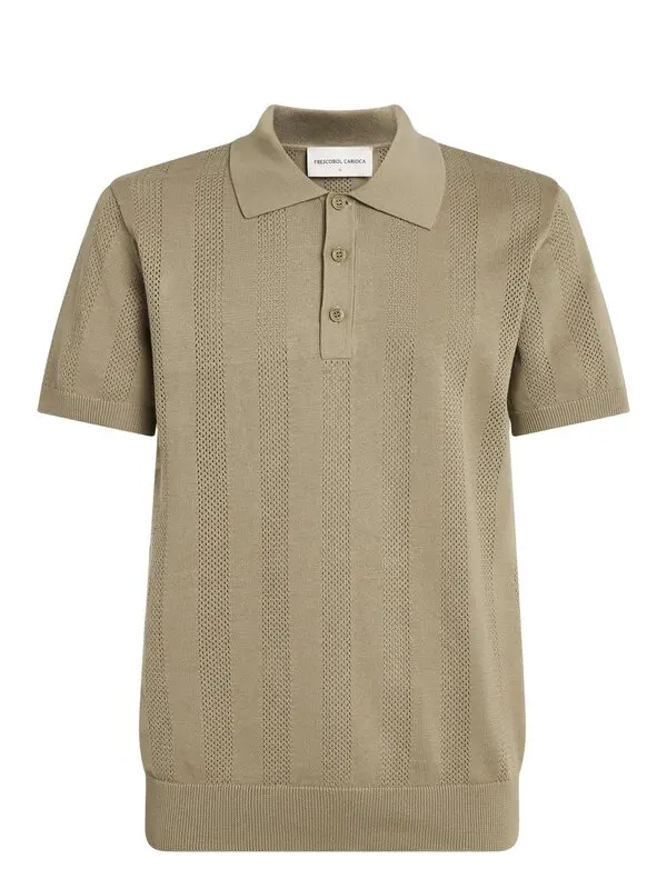 Frescobol Carioca Cotton Vidal Polo Shirt - Green