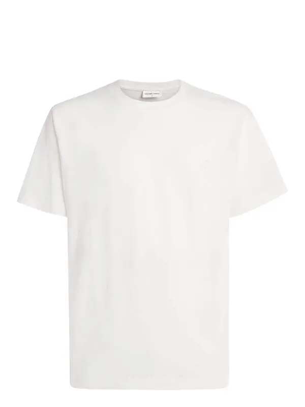 Frescobol Carioca Cotton-linen Dinis T-shirt - Ivory