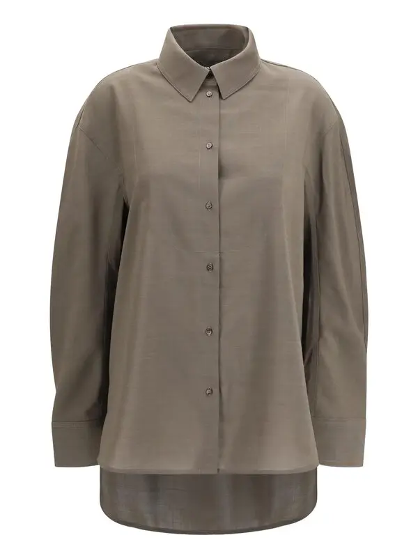 Jacquemus Citta Virgin Wool Shirt - Gray