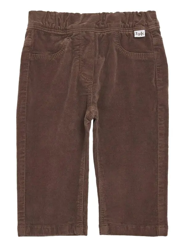 IL GUFO Cotton-blend Velvet Trousers - Brown