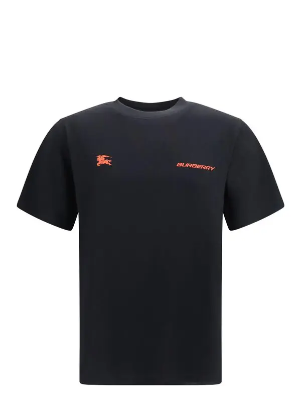 Burberry Cotton Map T-shirt - Black