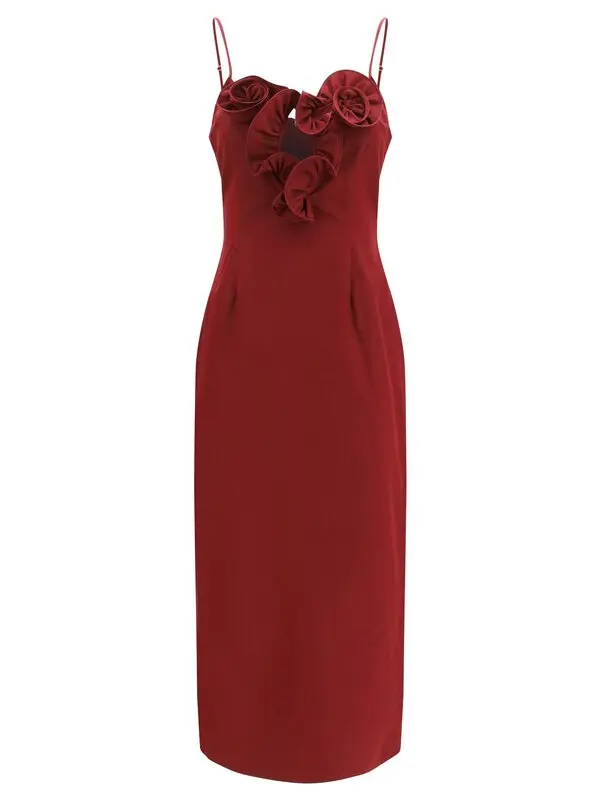 Magda Butrym Flower Detail Midi Dress - Multicolor
