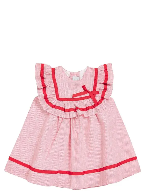 Pepa London Ruffle-bib Lawrence Dress - Red