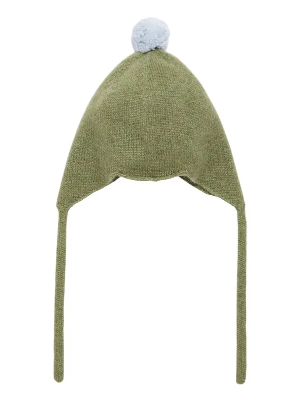 Rosie Sugden Cashmere Pom-pom Bonnet - Grey