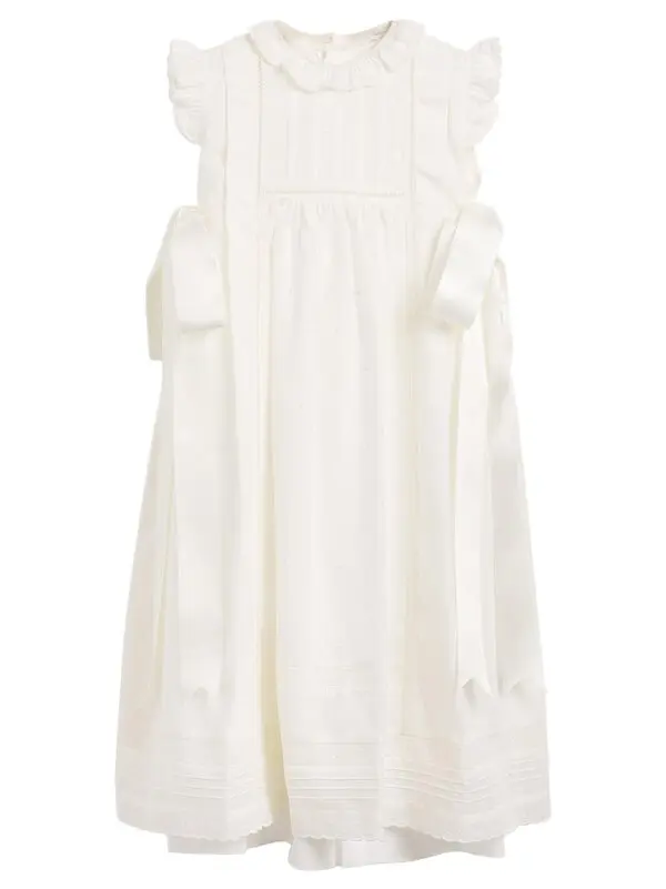 Pepa London Embroidered Christening Gown - Ivory