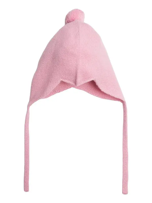 Rosie Sugden Cashmere Pom-pom Bonnet - Pink