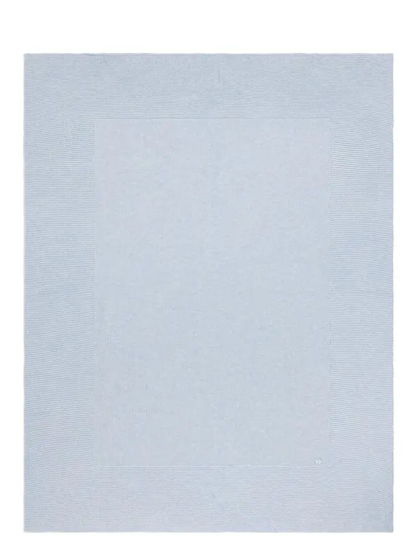 PAZ RODRIGUEZ Knitted Baby Blanket - Blue