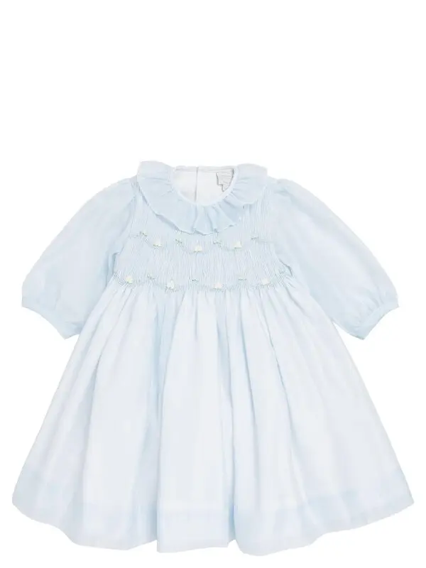 Pepa London Tulle Smocked Dress - Blue