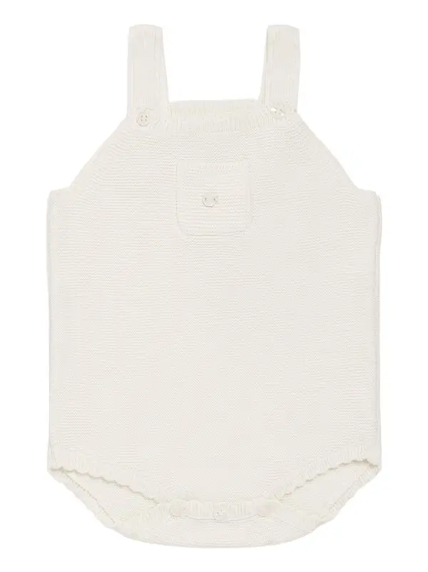 MARIE-CHANTAL Cecilia Cotton Knit Bodysuit - Ivory