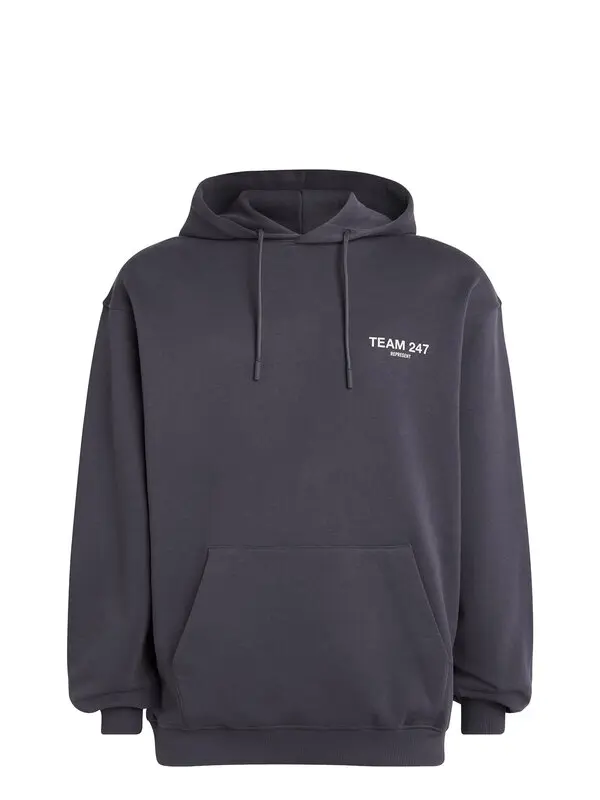 REPRESENT 247 Cotton Team 247 Hoodie - Black