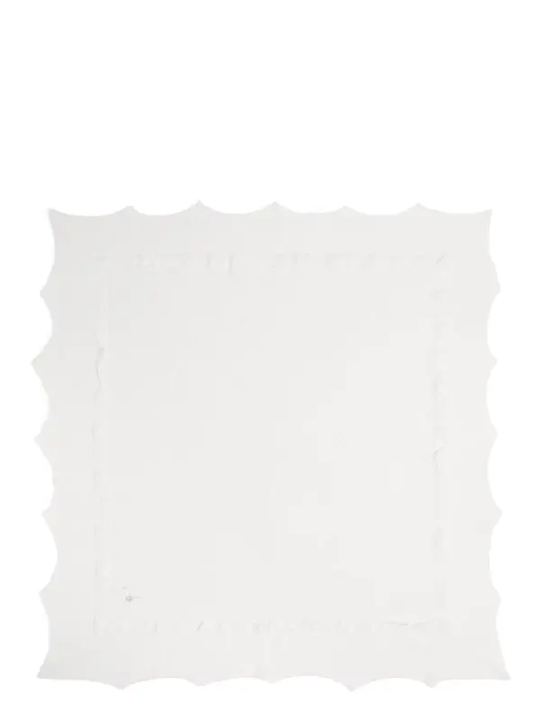 PAZ RODRIGUEZ Cotton Lace-trim Shawl - Ivory