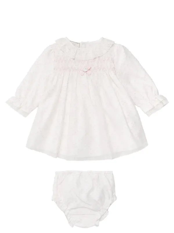 PAZ RODRIGUEZ Smocked Dress And Bloomers Set - Pink