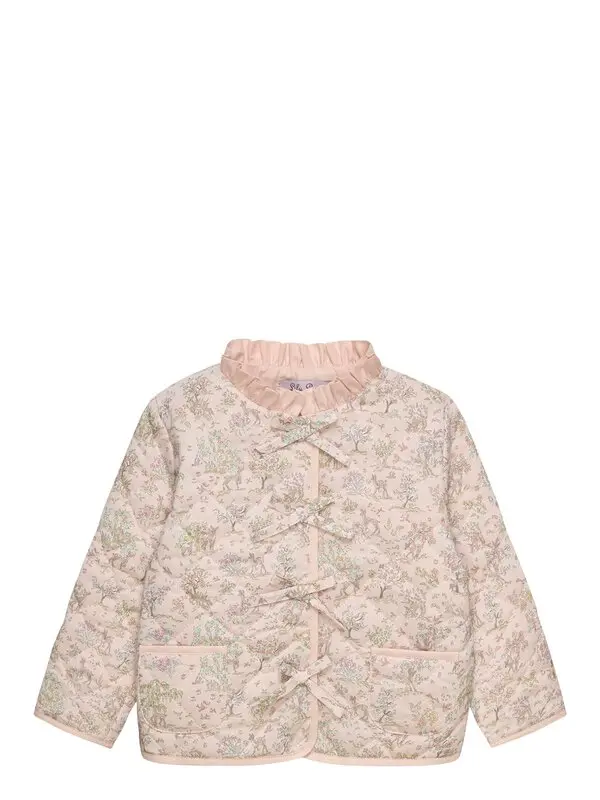 Trotters Etta Fawn Quilted Jacket - Pink