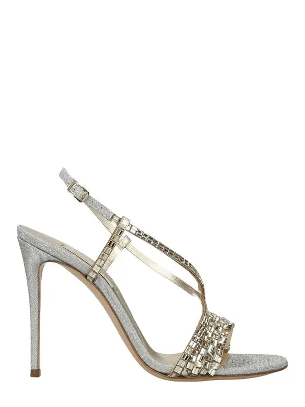 Casadei Embellished Julia Godyva Sandals - Gold