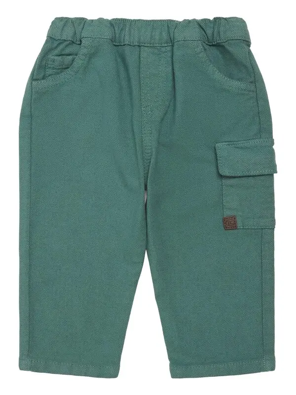 TARTINE ET CHOCOLAT Cotton Cargo Trousers - Green