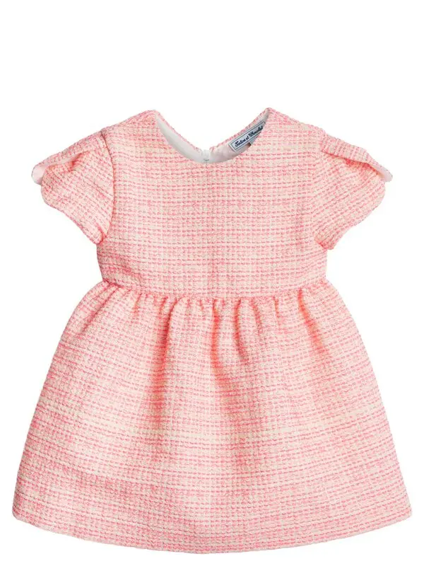 TARTINE ET CHOCOLAT Tweed Jacquard Dress - Pink