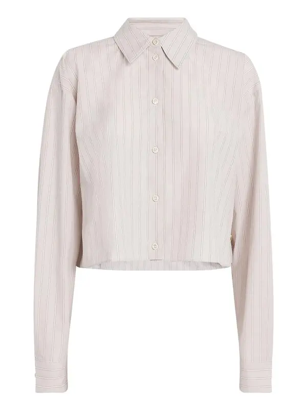 Eterne Cropped Ludo Shirt - Beige