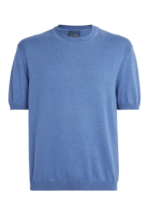 Paul & Shark Silk-cotton T-shirt - Blue