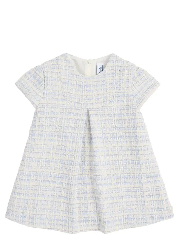 TARTINE ET CHOCOLAT Tweed Jacquard Dress - White