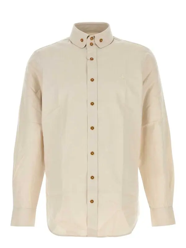 VIVIENNE WESTWOOD Sand Cotton Shirt - Brown
