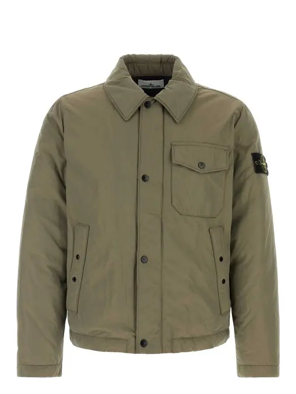 Stone Island Padded Down Jacket - Green