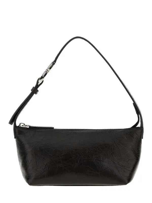 Fendi Leather Small Vanity Handbag - Black
